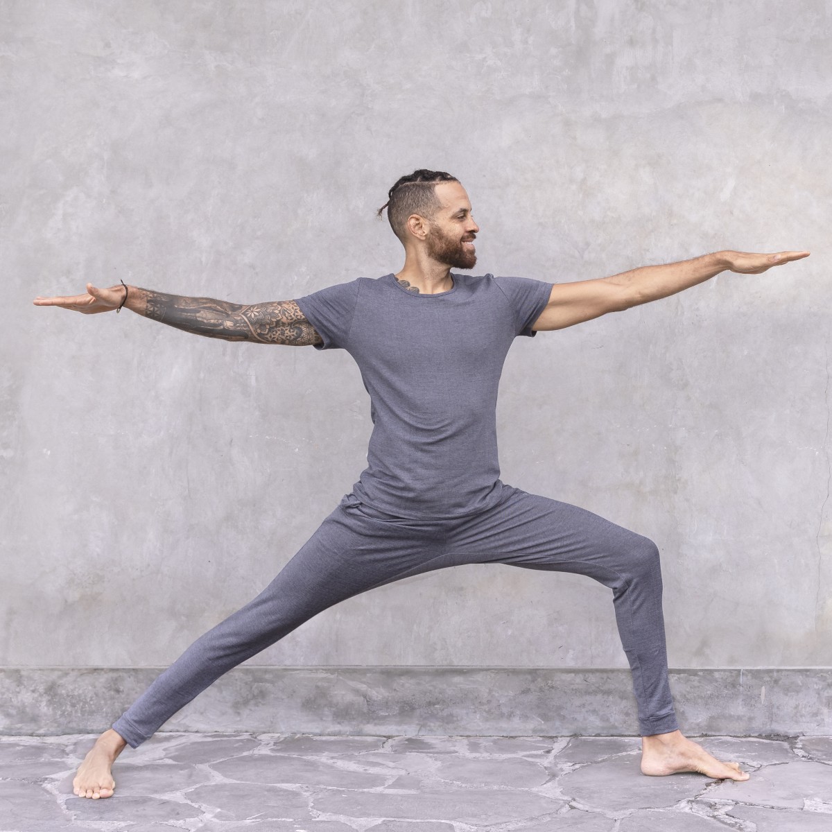 Jaya Herren Yogahose Johnny denim jacquard